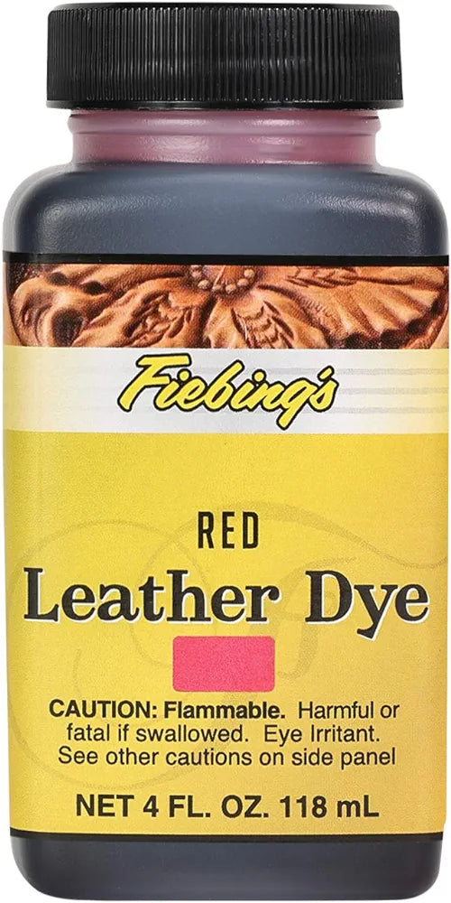 Red Leather Dye 4oz – Maker's Leather Supply