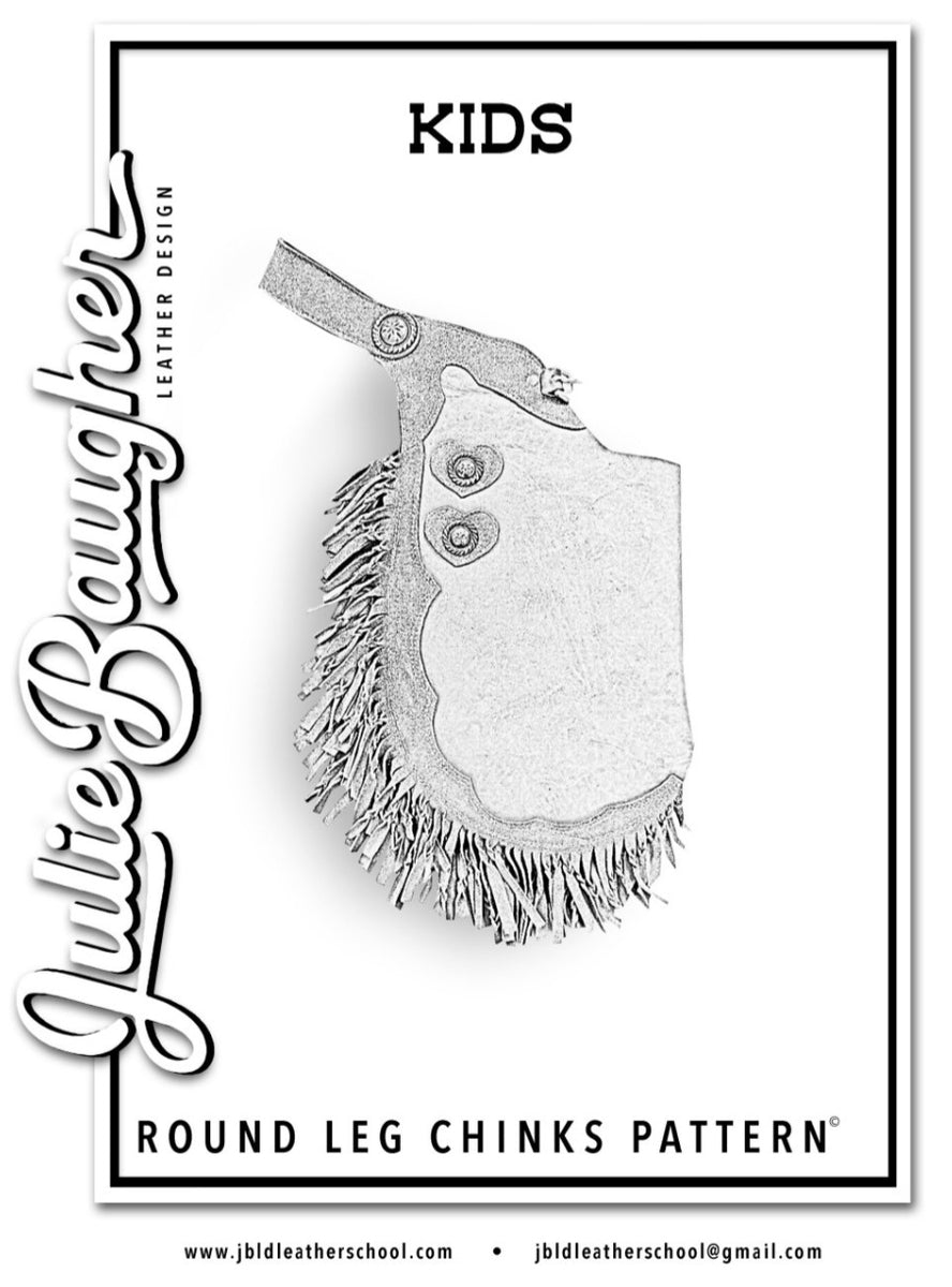 KIDS Round Leg Chinks- Chap Pattern Pack – Maker's Leather Supply