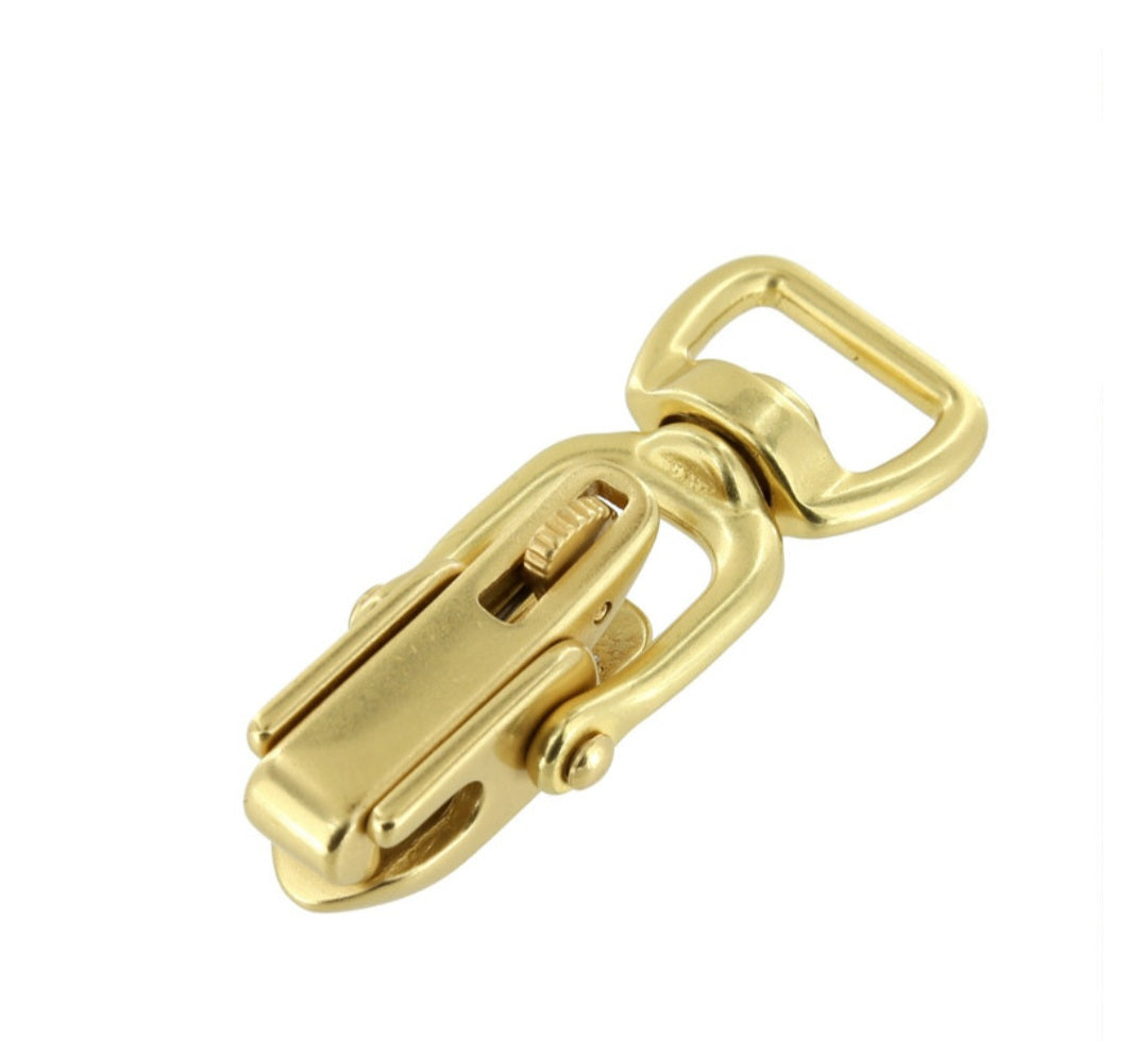 B9570 3/4" Natural Brass, Swivel Snap w/ Locking Jaw, Solid Brass ...