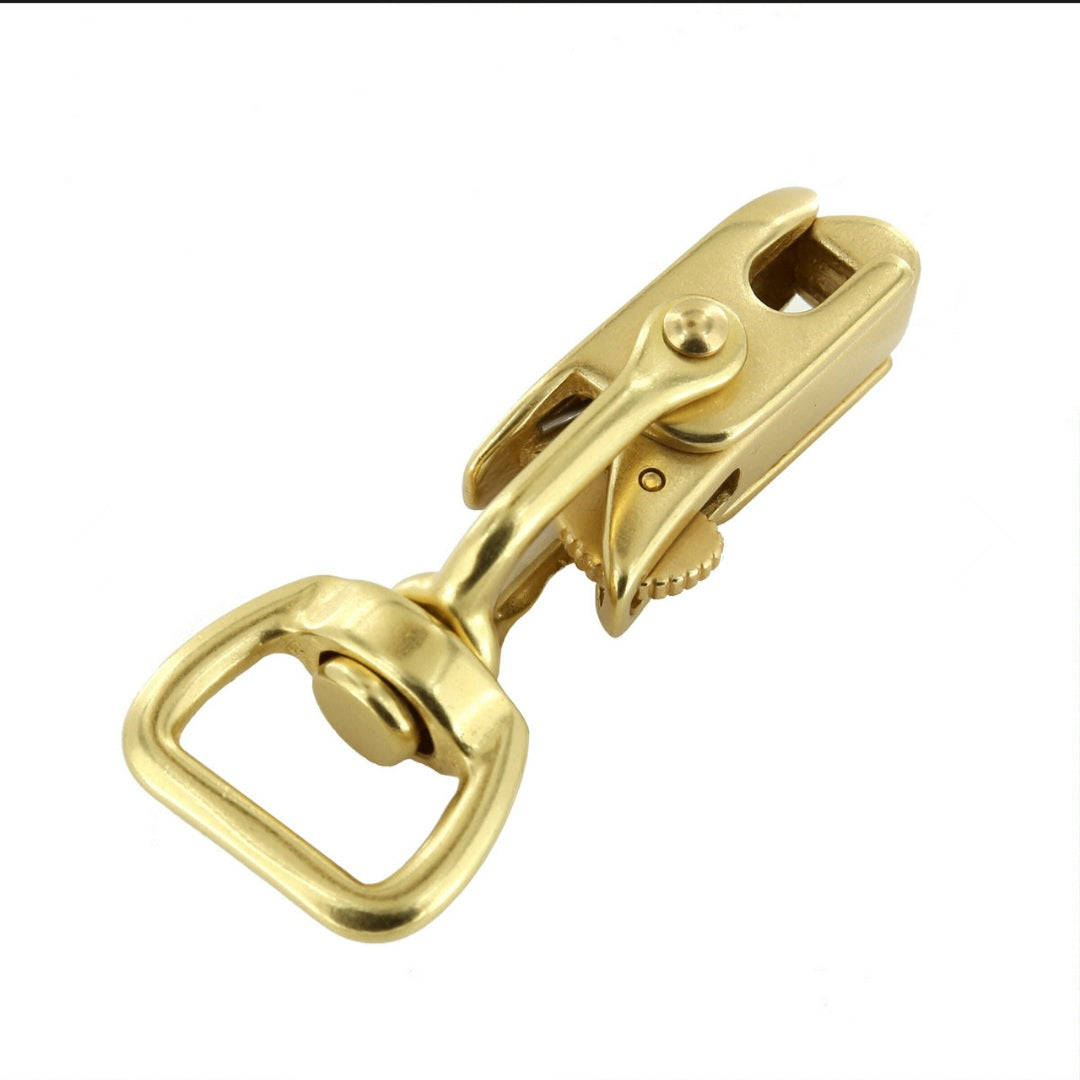 B9570 3/4" Natural Brass, Swivel Snap w/ Locking Jaw, Solid Brass ...