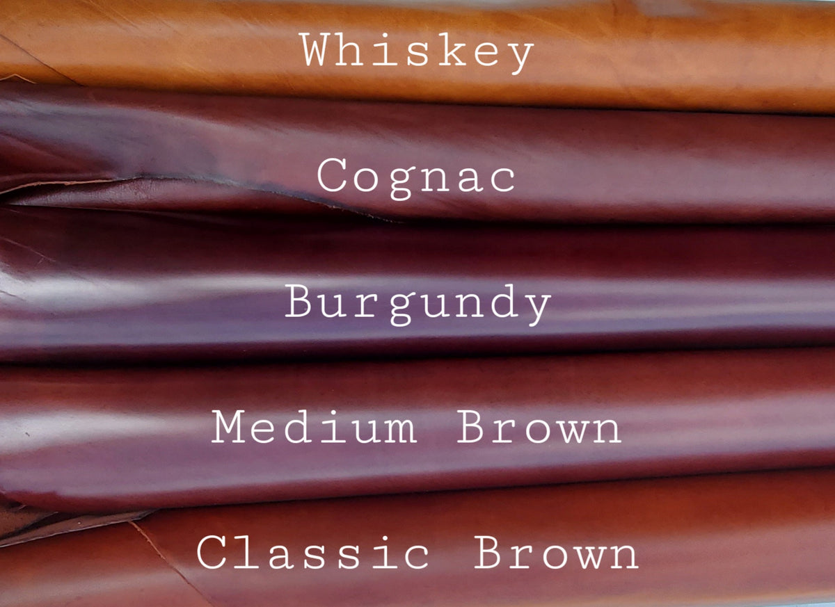 Waxy Tan Leather – Rich Pull-Up in 5 Colors – Maker's Leather Supply
