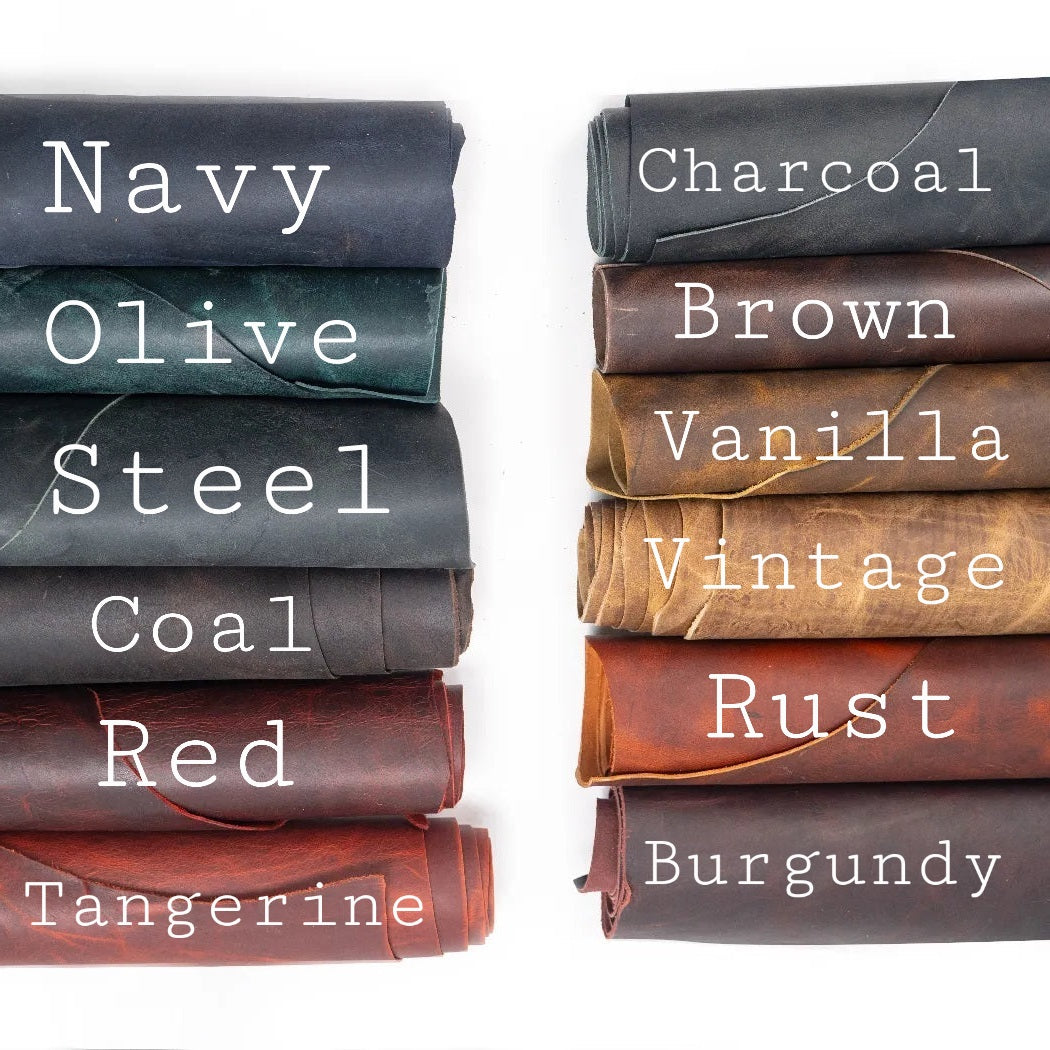 Cowboy Pull-Up Leather – Available in 11 Colors – Maker's Leather Supply