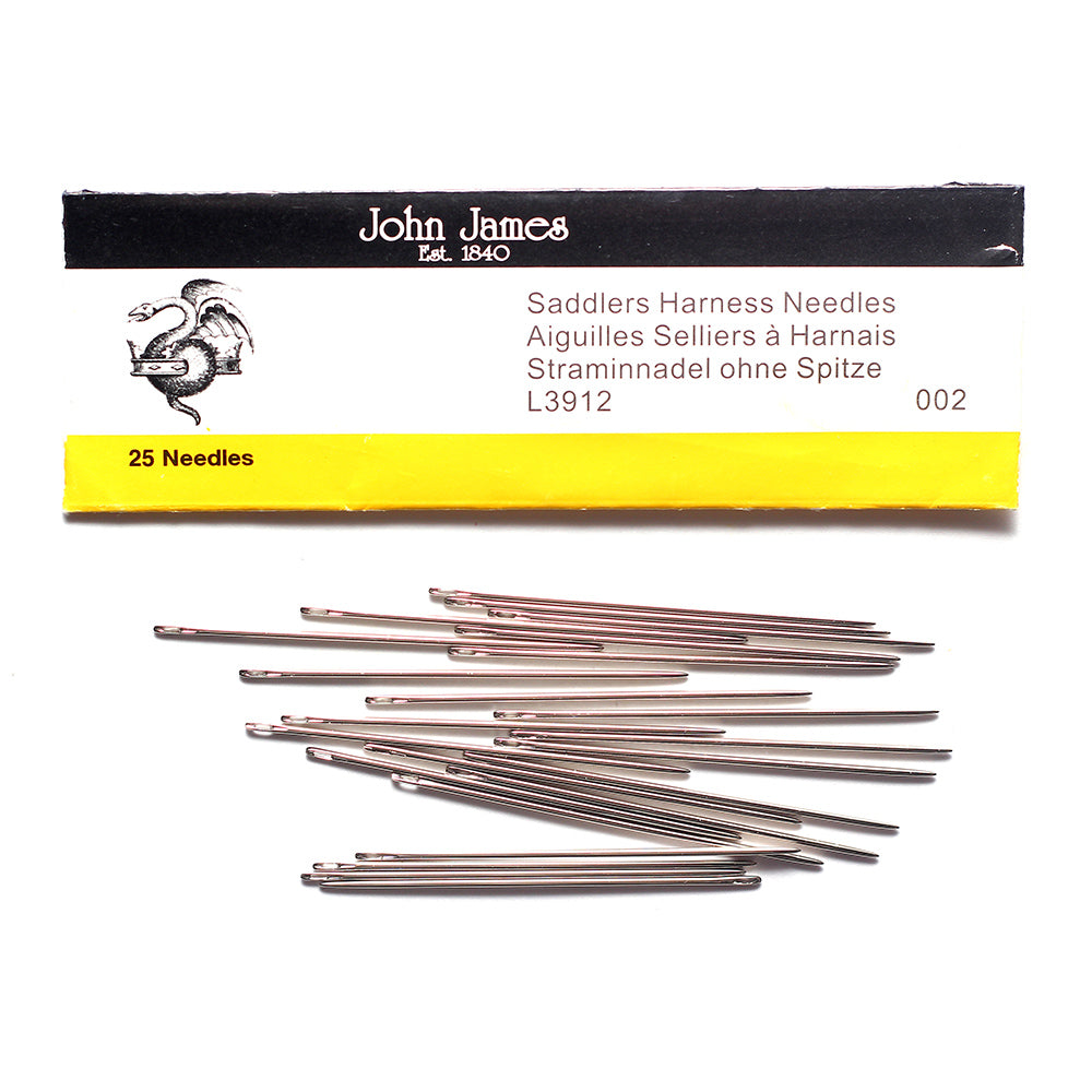 John James Harness Needles, Size 1/0, 10pk – Maker's Leather Supply
