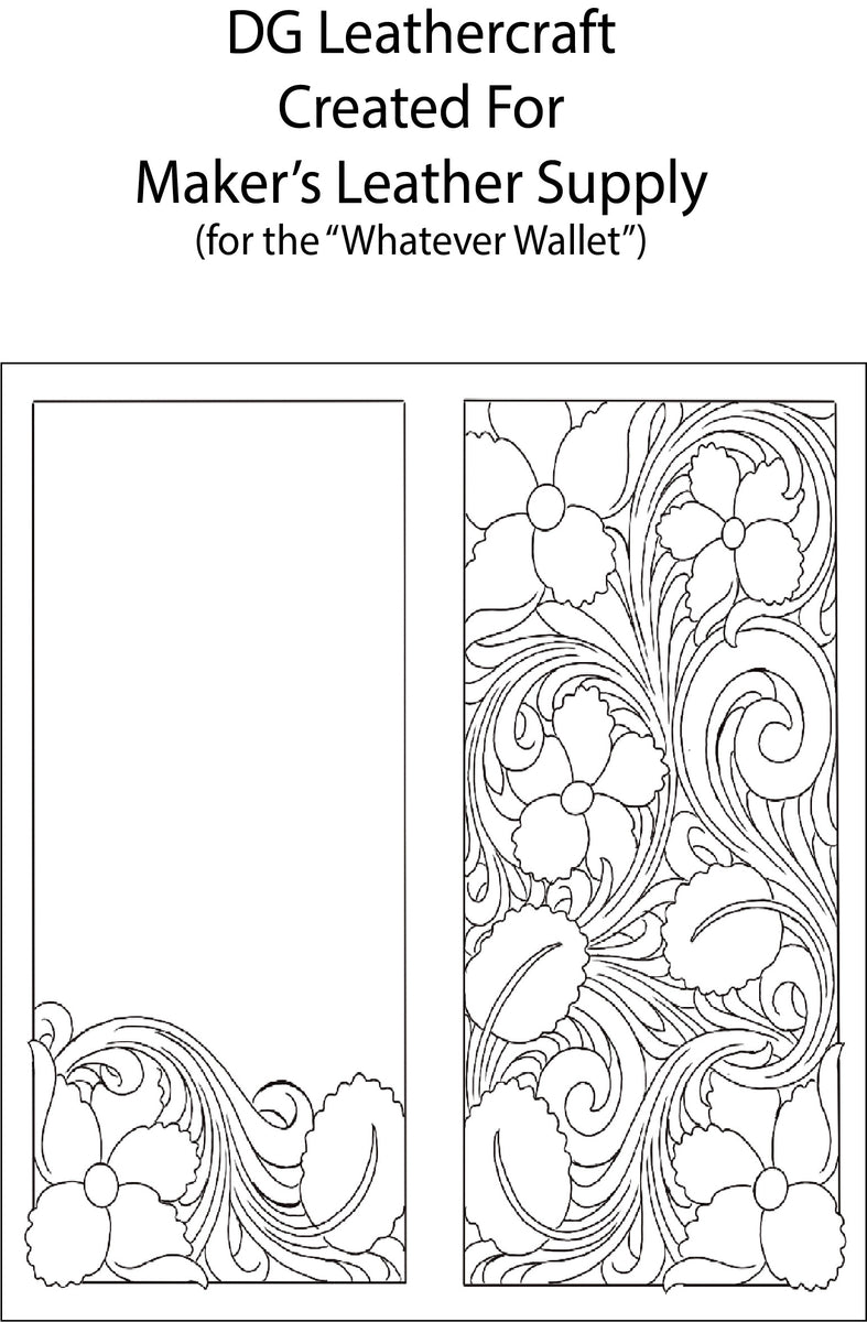 The Whatever Wallet Tooling Pattern by Don Gonzales – Maker's Leather ...