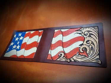 Don Gonzales Flag Wallet Pattern – Maker's Leather Supply